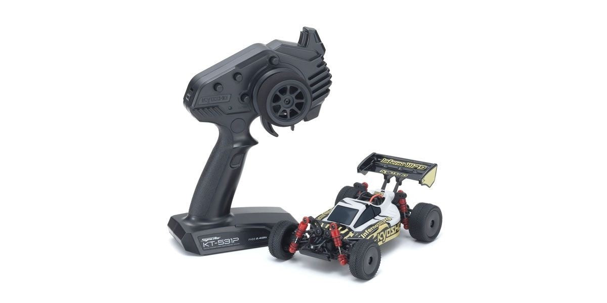 MINI-Z MB010 READYSET 4WD INFERNO MP9 TKI3 WHITE-BLACK – RC Klubben